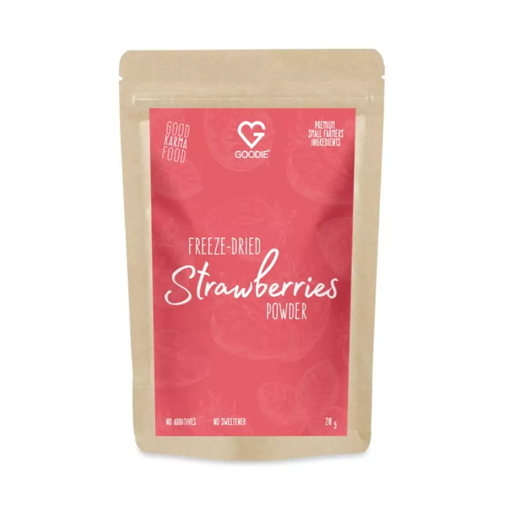 Lyofilizovaný prach jahoda / Freeze-Dried Strawberries powder 20 g ...
